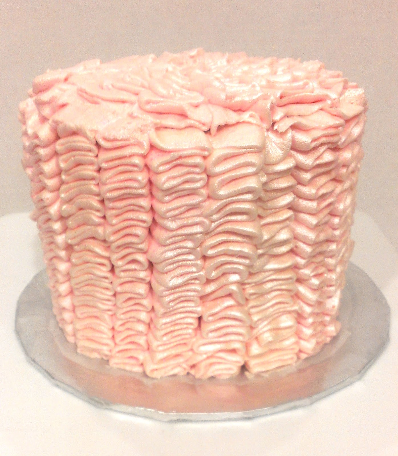 The Cake Market: Pink Ruffle Smash Cake