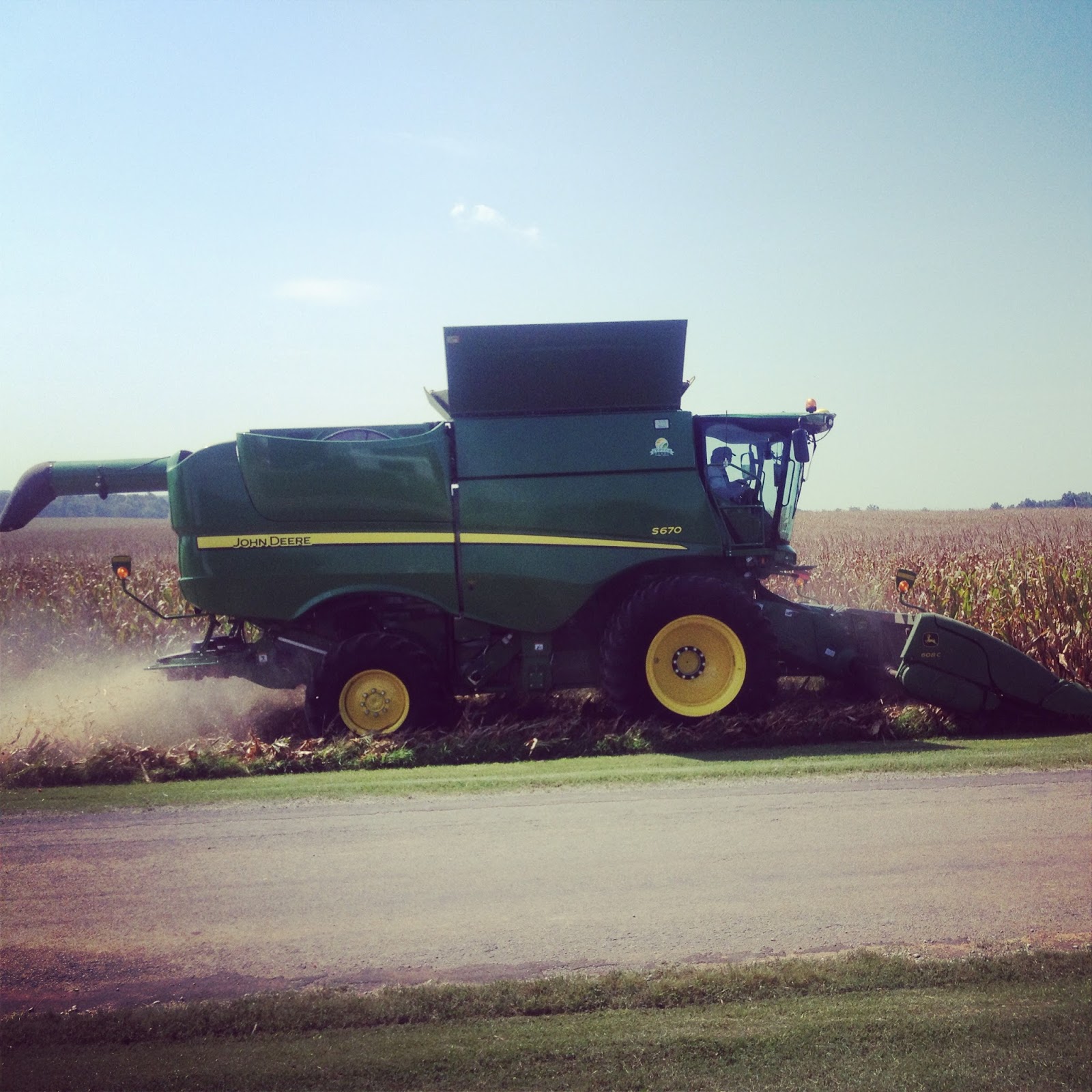 Jepson Family Farm: Fall is just around the corner when the combine ...