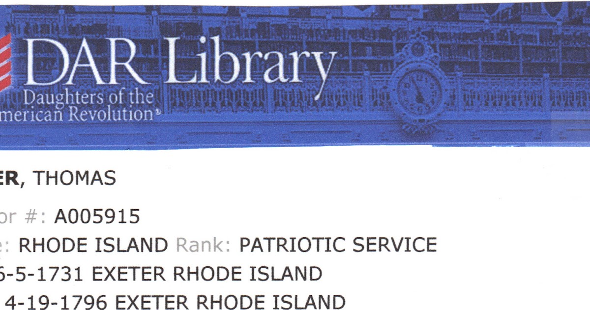 Stagge-Parker Histories: THOMAS BARBER 1731-1796