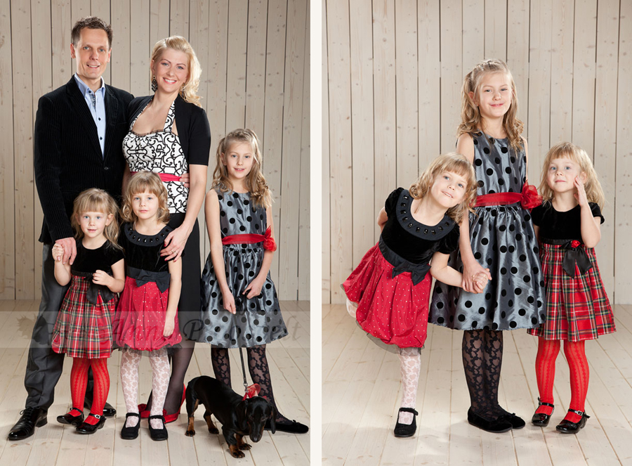 Jõuluhõnguline pere - Fotostuudio Fotopesa