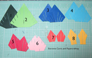 Sliceform Christmas Tree with Angled Slices