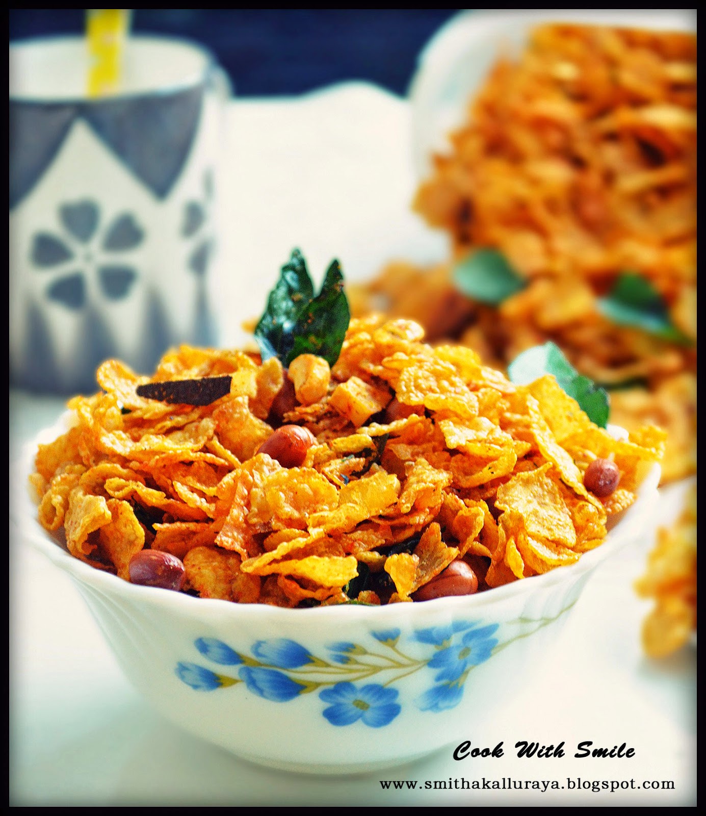 CORNFLAKES CHIVDA / CORNFLAKES MIXTURE RECIPE ~ Cook With Smile