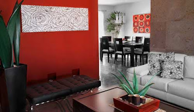 Decoraciones y Modernidades: Color rojo en modernos interiores