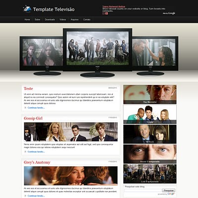 Television Blog Template |Blogger Templates 2012