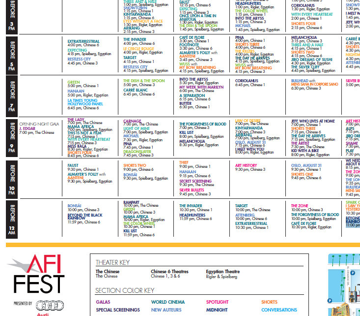 Things To Do In Los Angeles: AFI Fest 2011 Early Schedule Out
