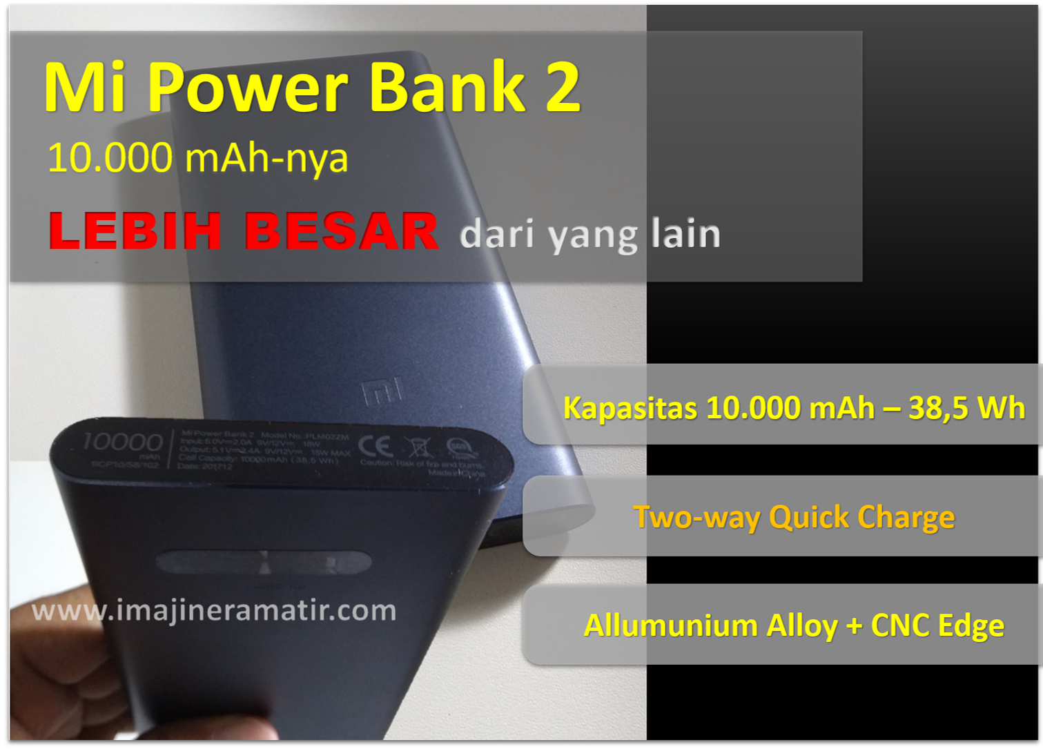 Review Mi Power Bank 2, Kapasitas 10.000 Mah-Nya Lebih Besar Dari Power ...