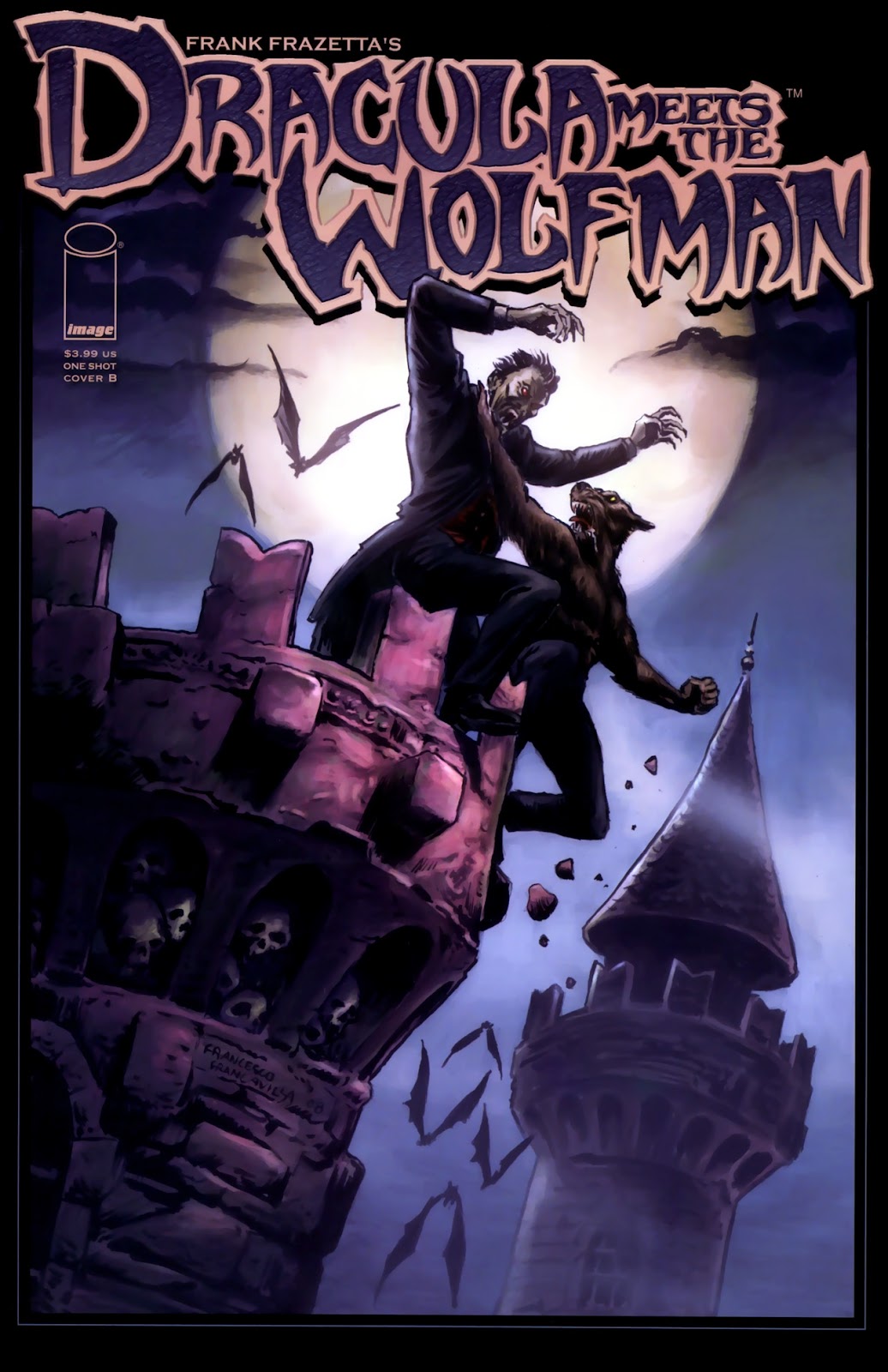 Read online Frank Frazetta's Dracula Meets the Wolfman comic - Issue # Full