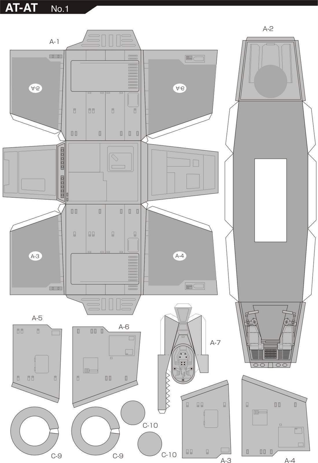 Jedi Ferlu Mocas: AT AT Paper Craf