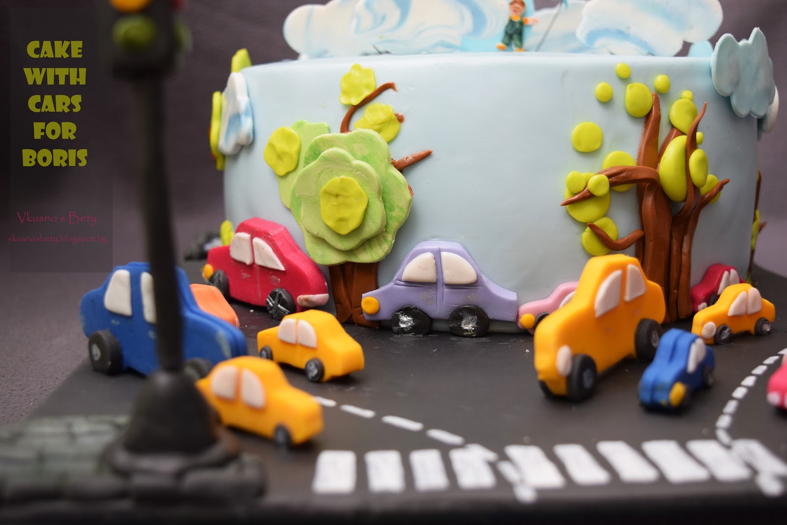Торта с колички за Борис - Cake with cars for Boris