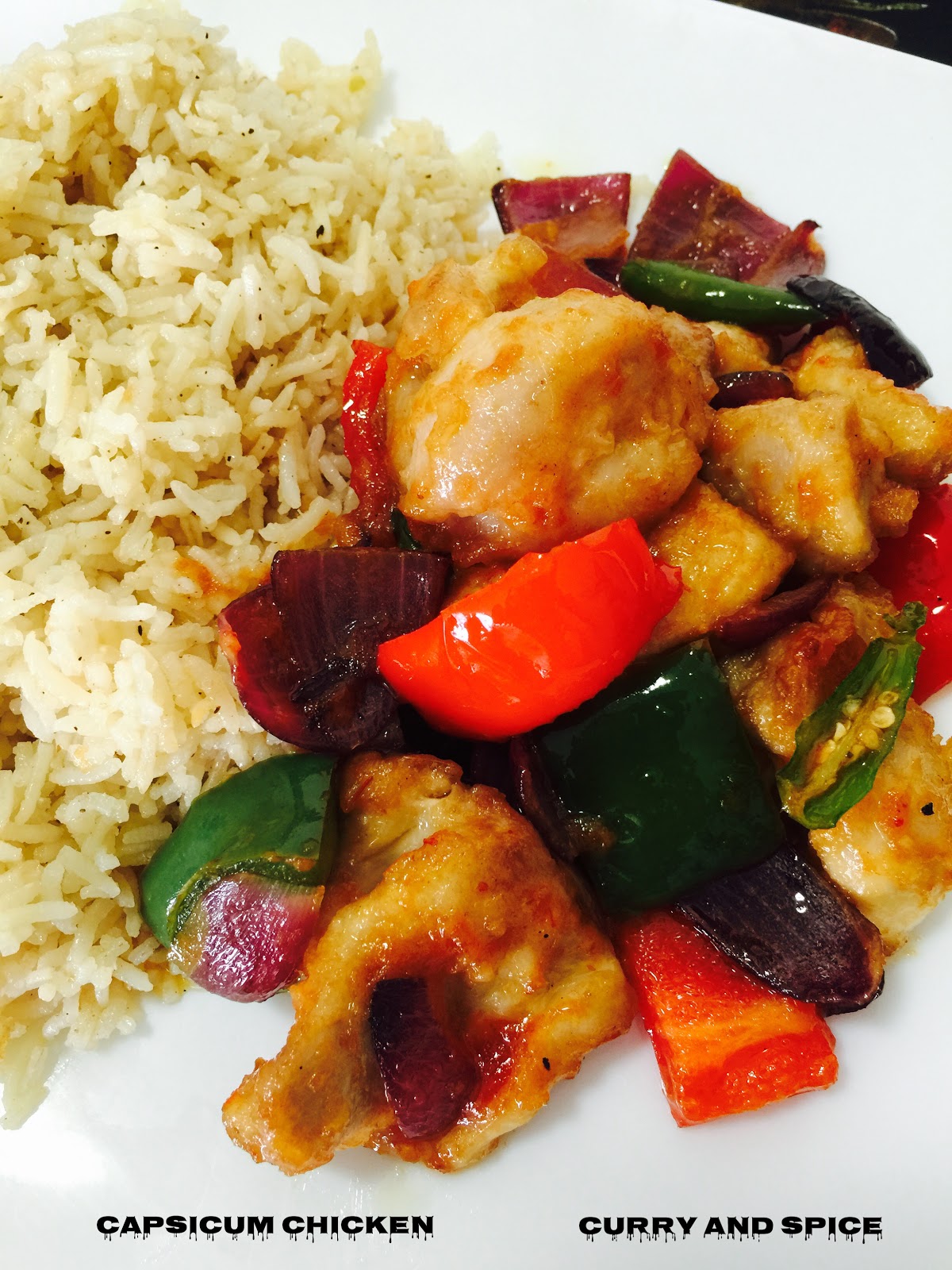 CURRY AND SPICE: CAPSICUM CHICKEN
