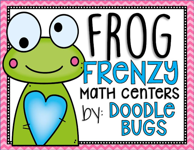 Doodle Bugs Teaching {first grade rocks!}: Frog Frenzy {Math Centers ...