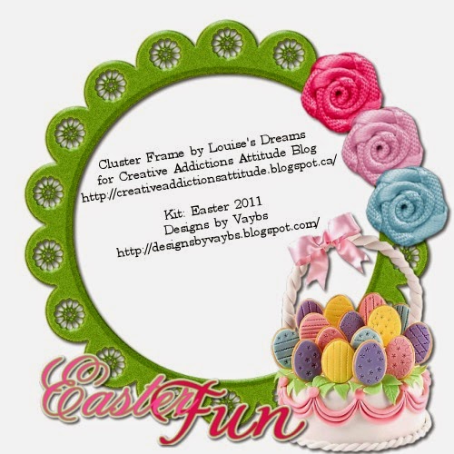 Creative Addictions Attitude: Easter Cluster Frames