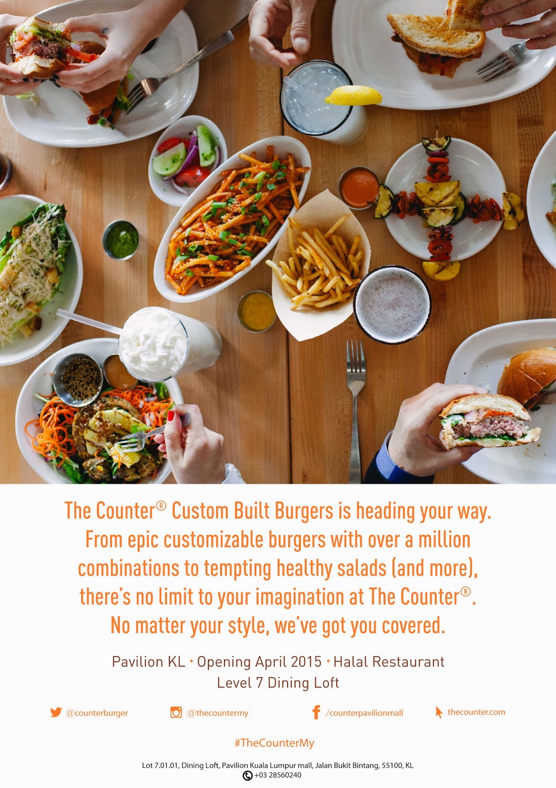 Kee Hua Chee Live!: THE COUNTER@CUSTOM BUILT BURGERS IS NOW HERE AT ...