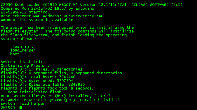 Password Recovery en un Switch Cisco - Seguridad y Redes
