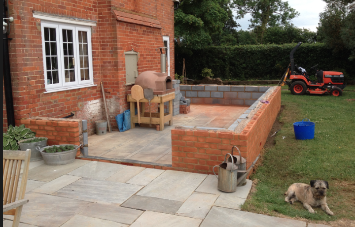An Acre in Hampshire: Garden Room - Dwarf Walls