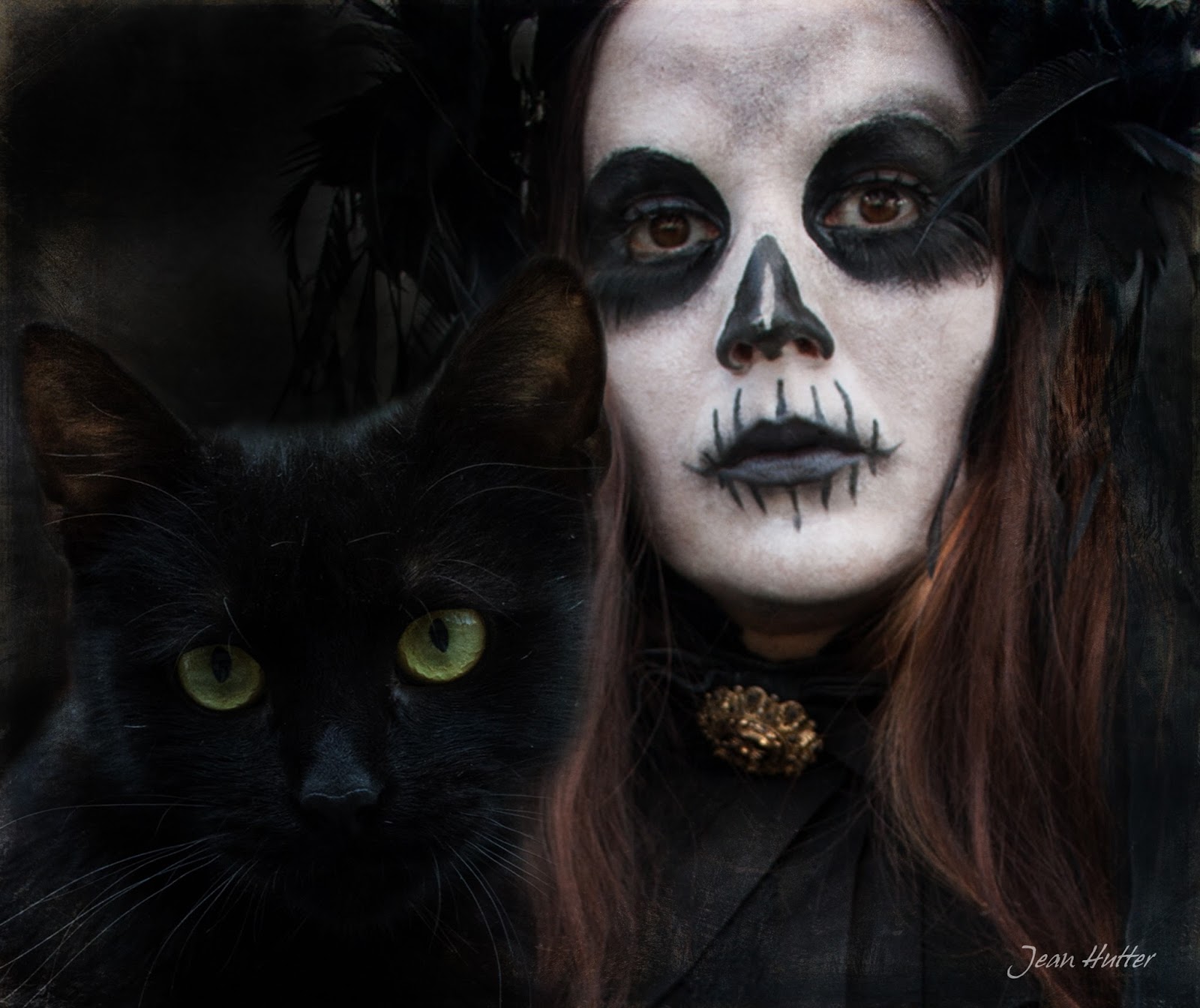 Jean Hutter - Digital Views: Witch and Cat