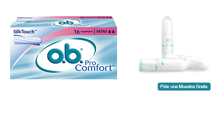 me gusta ahorrar: Muestra gratis de los tampones de iniciación OB mini.