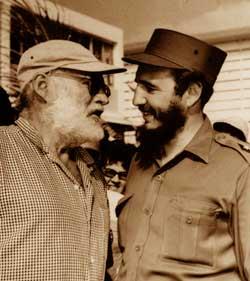 Imagenes......: Ernest Hemingway y Fidel Castro 1960
