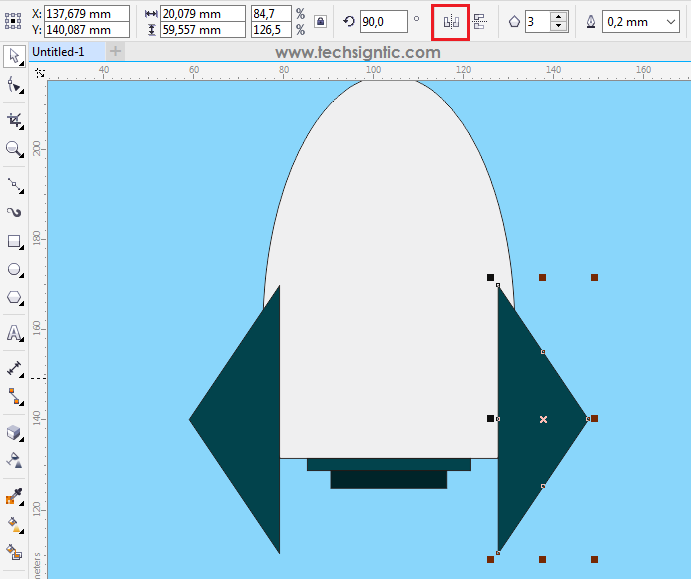 Tutorial Membuat Flat Design Rocket Sederhana - TechSigntic