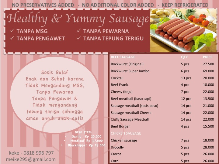 Sosis Sehat Bulaf: Sosis Sehat Bulaf