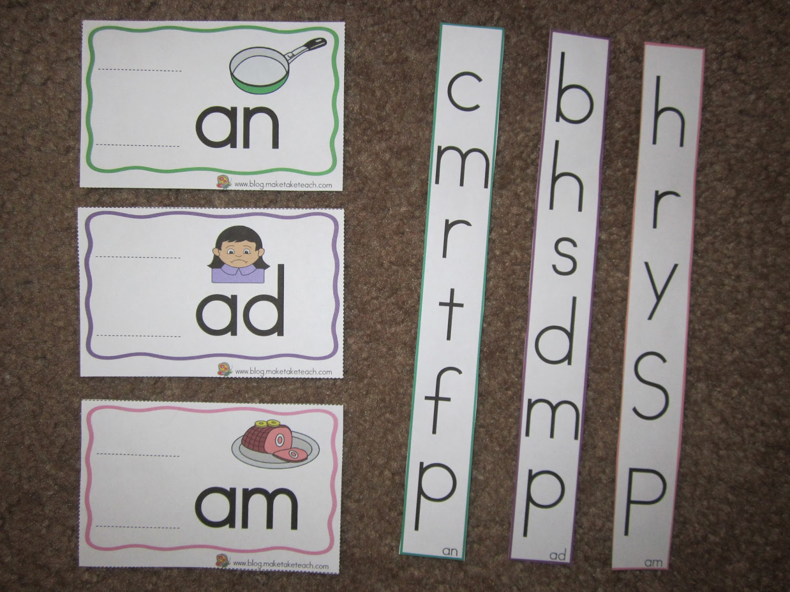 The Popcorn Reader: Word Family Sliders: Idea #155