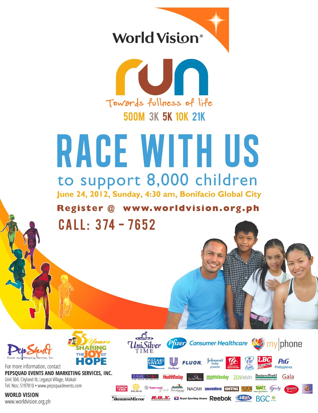 Team JRunning: World Vision holds Run for a cause*