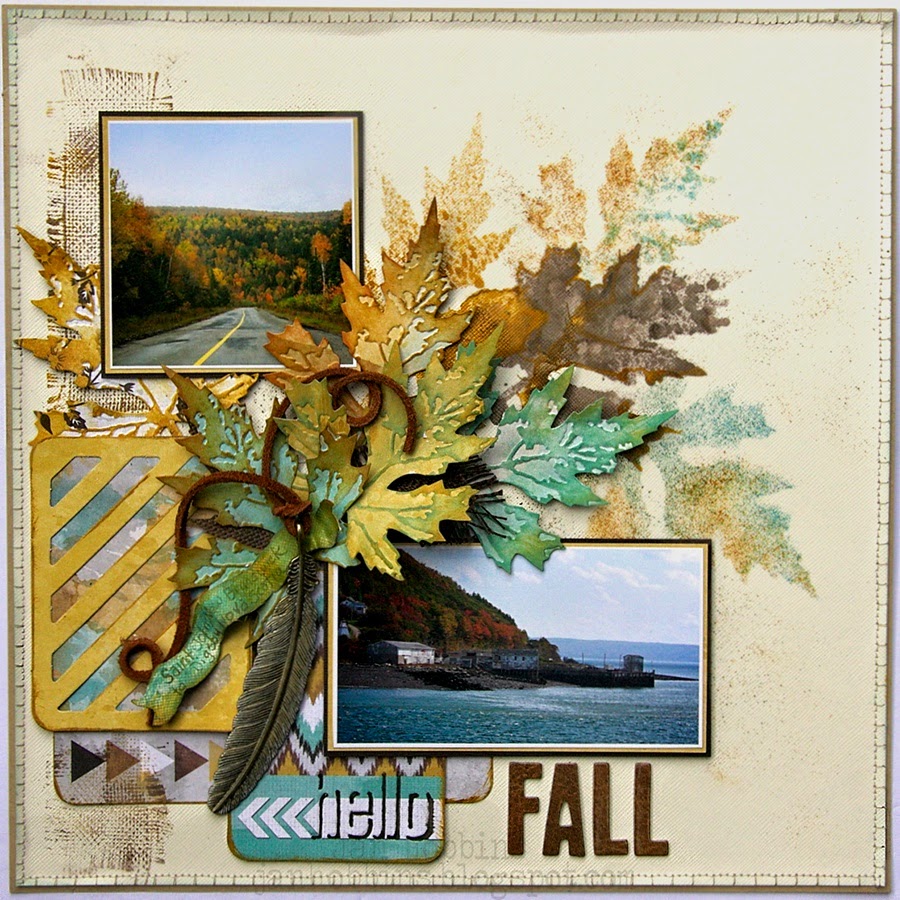 Urban Scrapbook September Layout - In My Own Imagination
