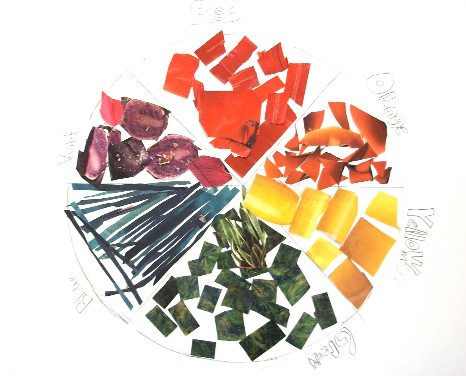 Monument Valley Regional Middle School Art Class: Color Wheel Collage ...