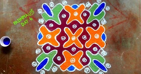 CHODAVARAMNET: COLORS DECORATED FRUITS RANGOLI DESIGNS