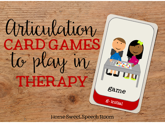 Articulation Card Games to Play in Therapy