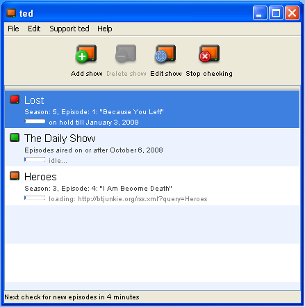 Me resulta curioso: Automatizar descarga de series: TED + Torrent