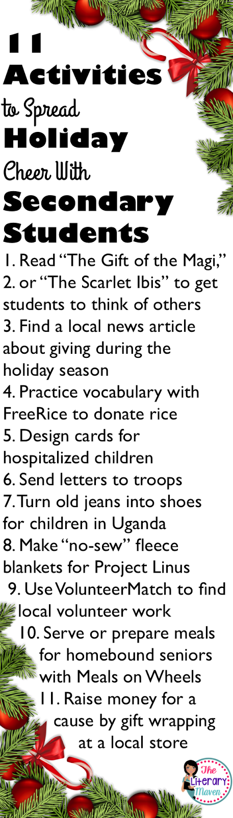 11 Activities to Spread Holiday Cheer With Secondary Students - The ...
