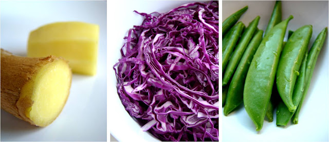 Sour ginger slaw
