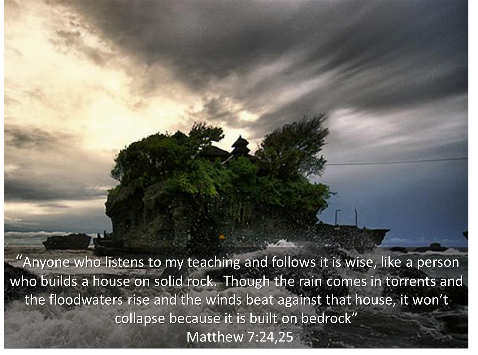 HOW IN THE WORLD!!: How Solid Is The Ground We Build On? Matthew 7:24-28