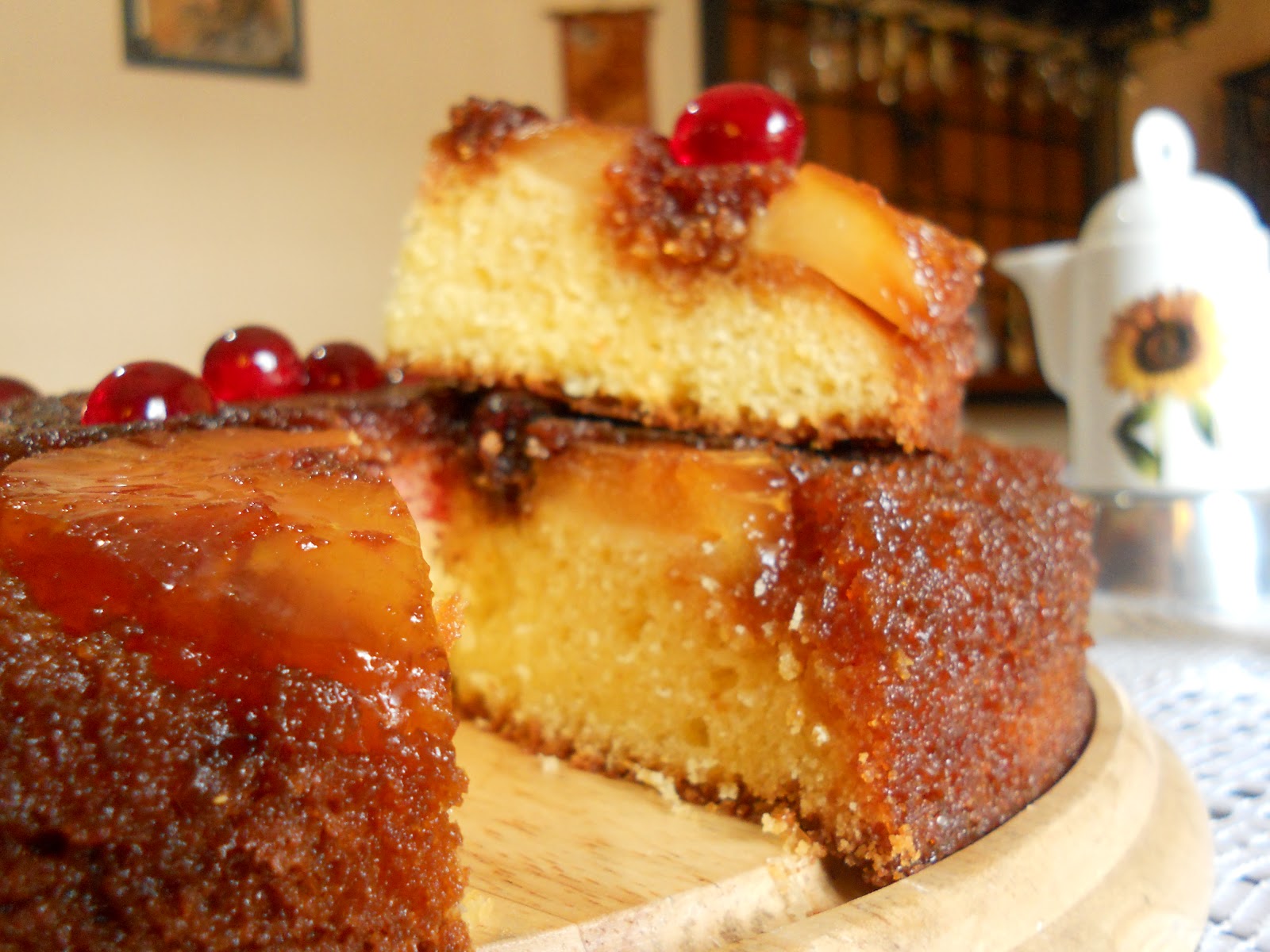 Torta invertida de ananá... ¡revolución en la cocina! / Álamos Ventosos