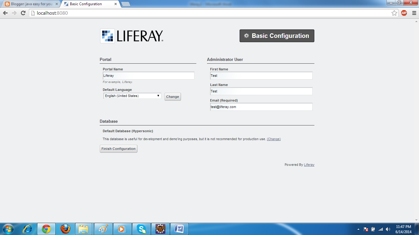 java easy for you: Liferay configuration