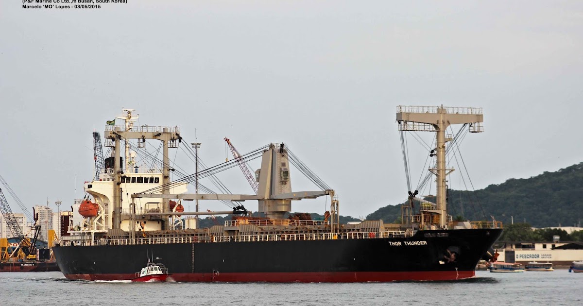 Santos Shiplovers: M/V Thor Thunder / VRCT2 - Leaving Santos