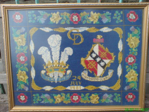 British Patriotic Samplers: Charles & Diana : wedding : heraldic coat ...