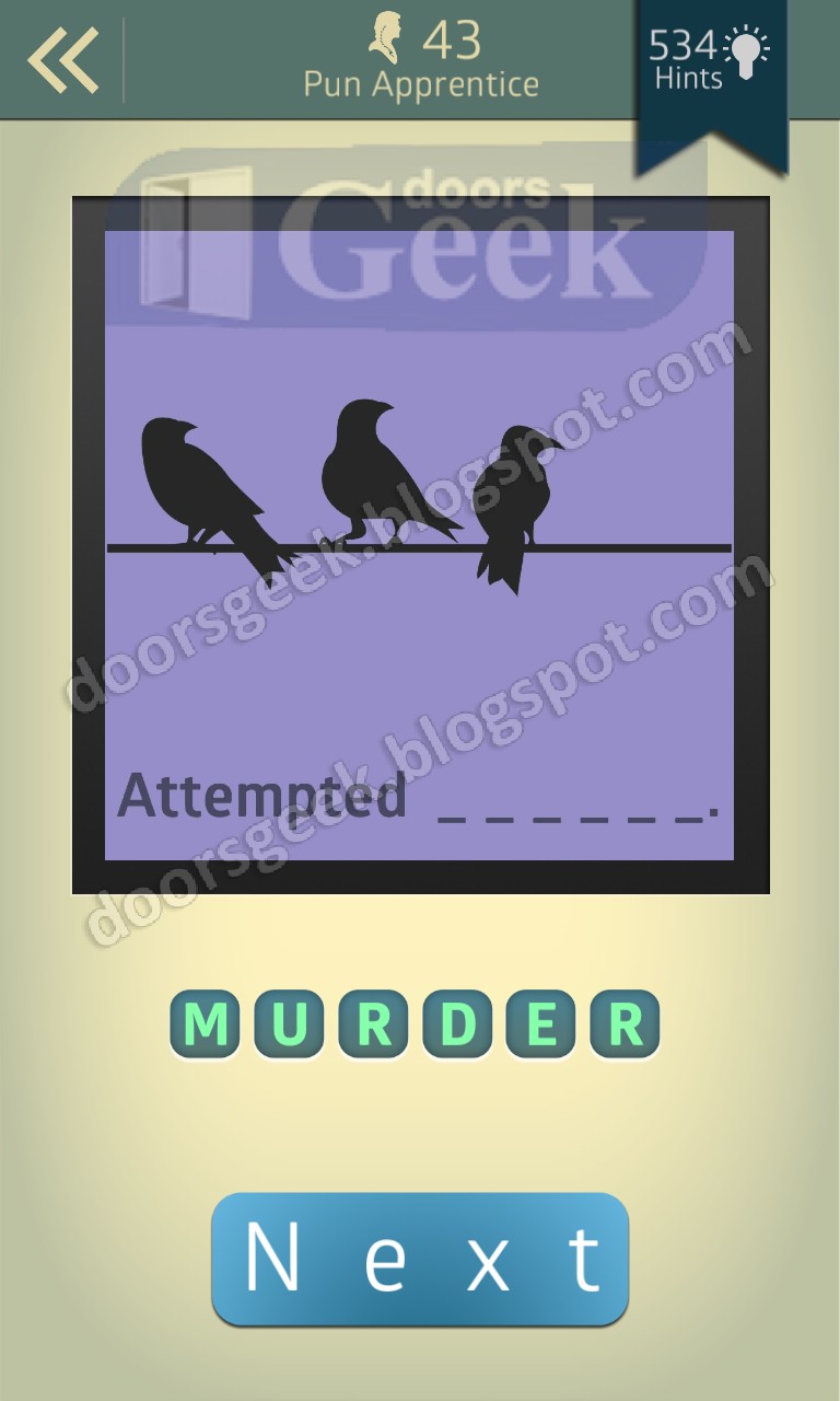 Punfound Level 42 Answer ~ Doors Geek