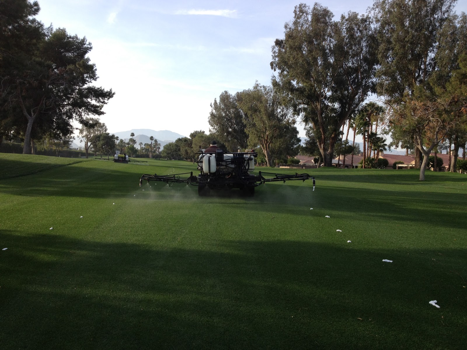 Avondale Golf Course Maintenance Updates: Spraying Barricade