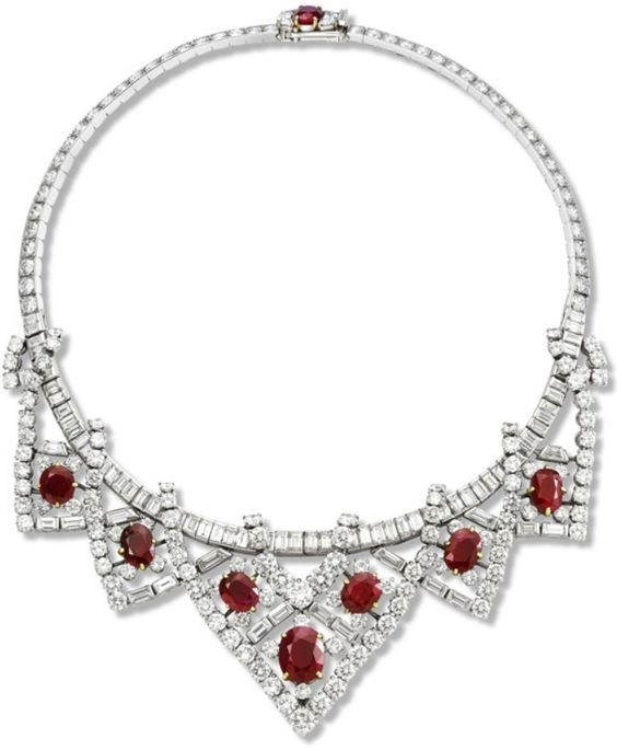 Tiara Thursday: Elizabeth Taylor's Cartier Ruby Necklace Tiara - DRAW A ...