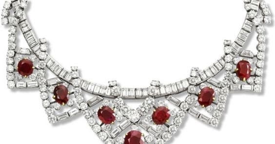 Tiara Thursday: Elizabeth Taylor's Cartier Ruby Necklace Tiara - DRAW A ...
