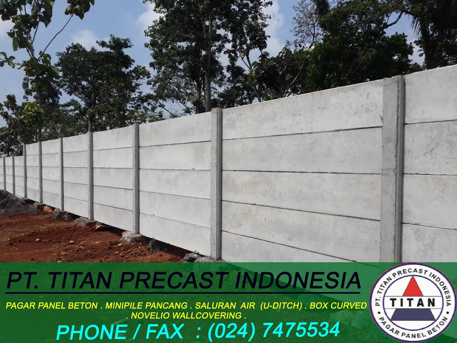 PAGAR PANEL TERBAIK DISEMARANG: Pagar Panel Precast