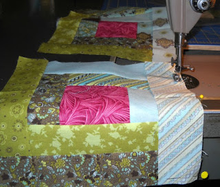 Curlicue Creations: Log Cabin Progress