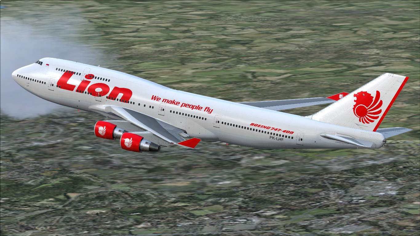 Texturas Brasileiras: Lion Air PK-LHF Boeing 747-400
