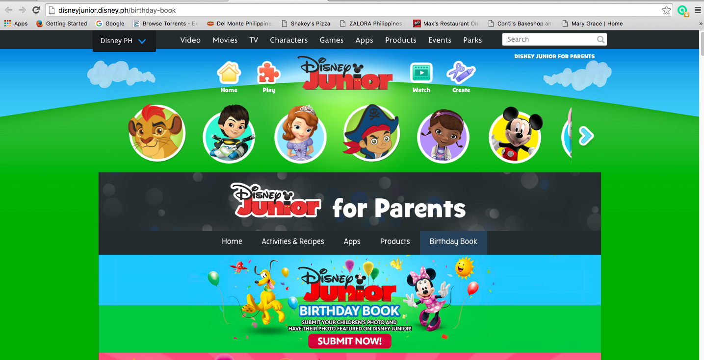 The Working Momma Diaries: Disney Junior Birthday Book Registration