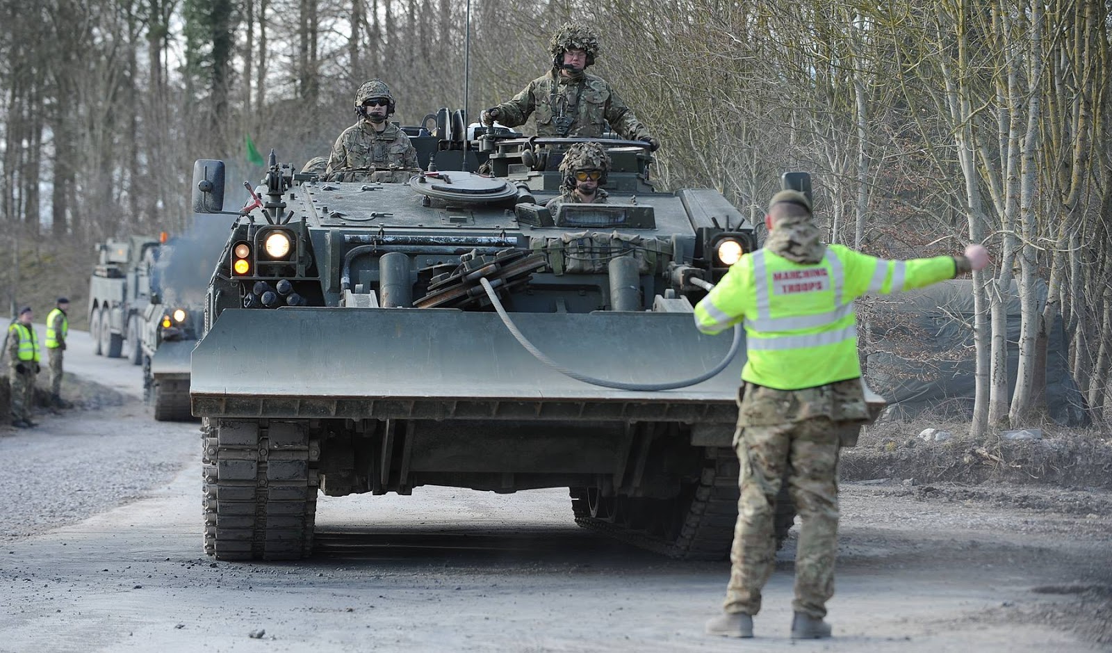 SNAFU!: British Army Armor on the move during Exercise Tractable.
