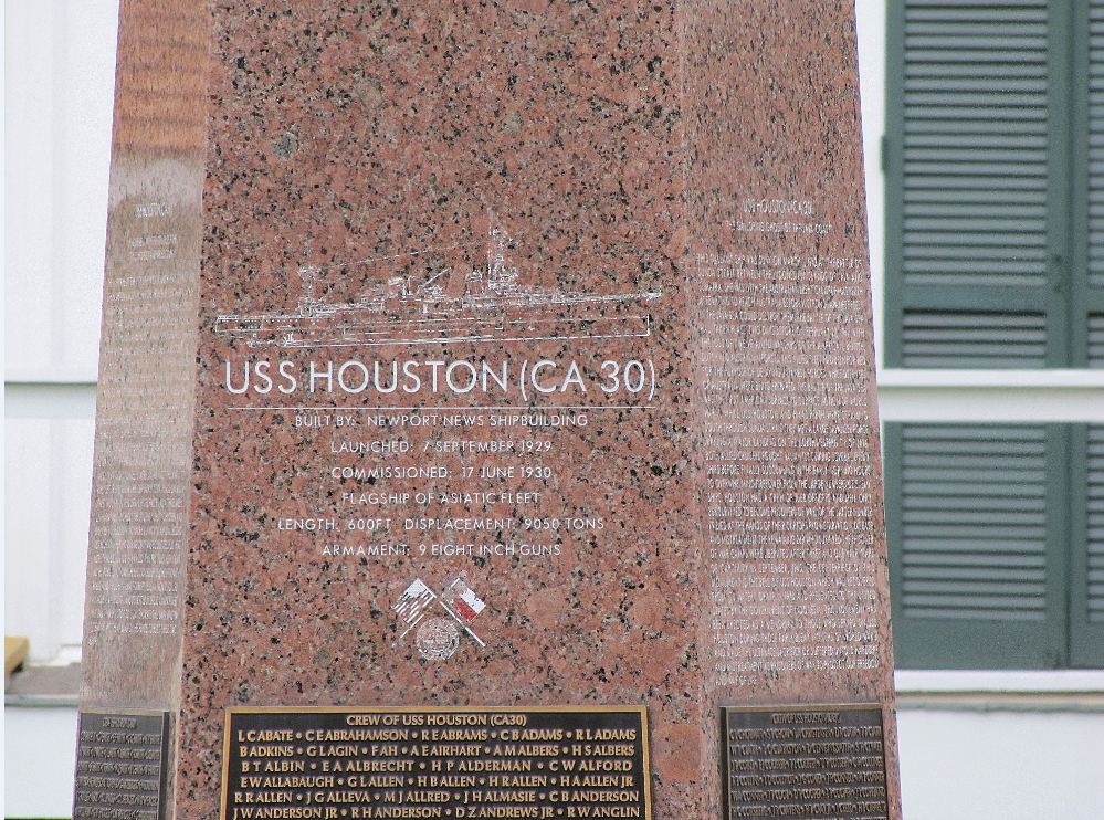 Houston in Pics: USS HOUSTON (CA 30) Naval Warfare Memorial at Sam Hous