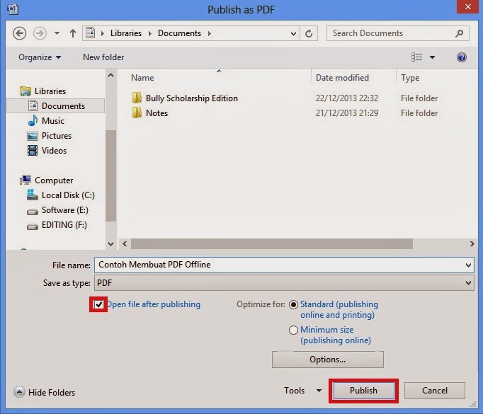 Cara Membuat File PDF Secara Offline | Tebari Info