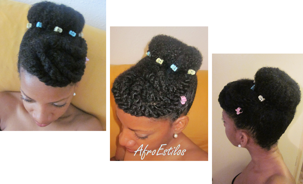 AfroEstilos: Moño Bun. Varias opciones